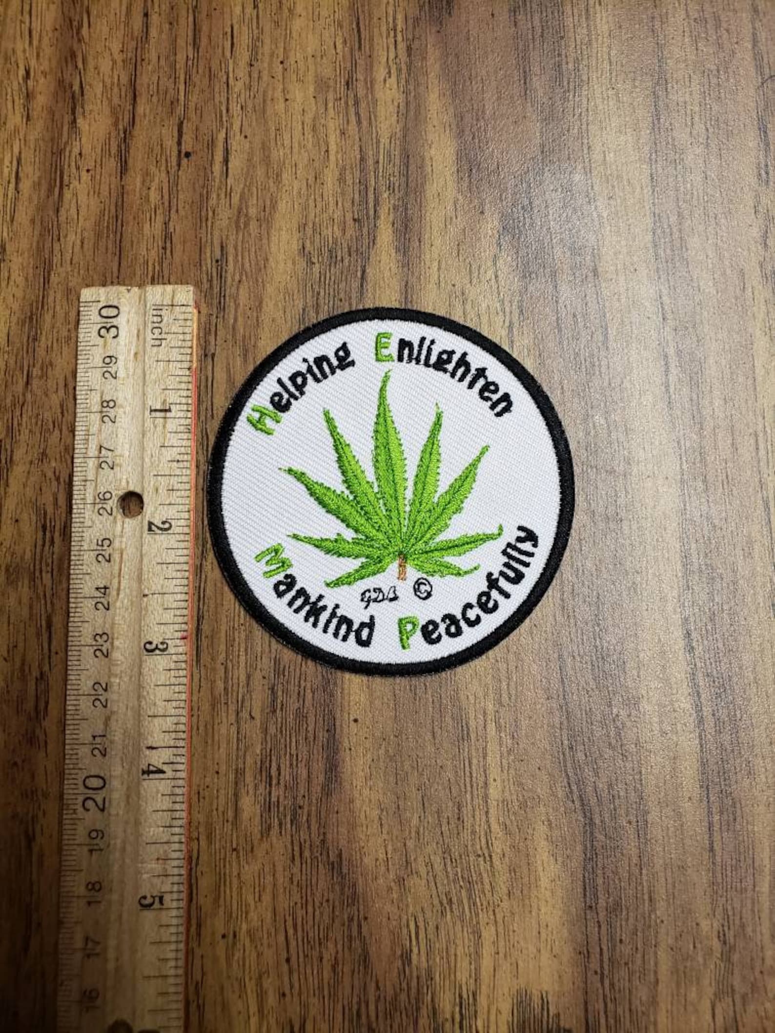 Embroidered Pot Leaf Patch Cannabis Leaf Patch Marijuana | Etsy
