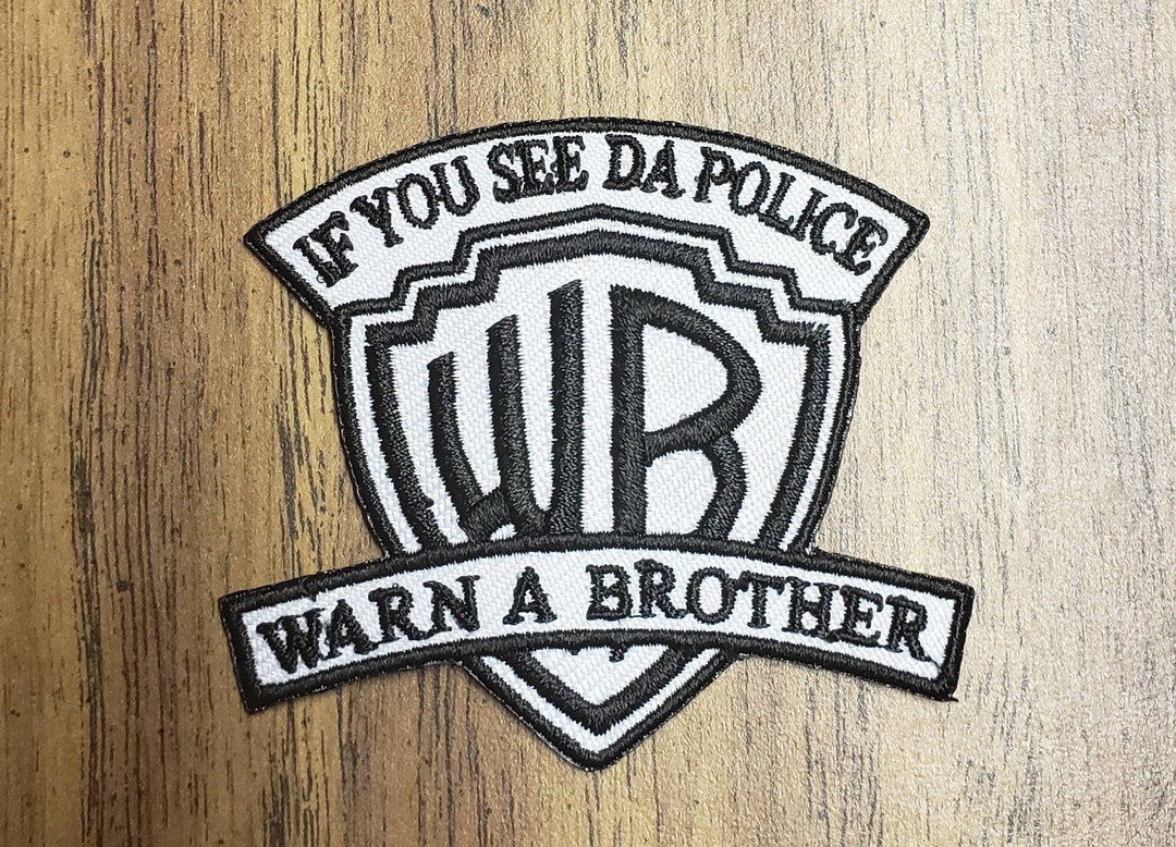 Iron on Embroidered, Warn A Brother Patch, Warner Brother Inspired - Etsy