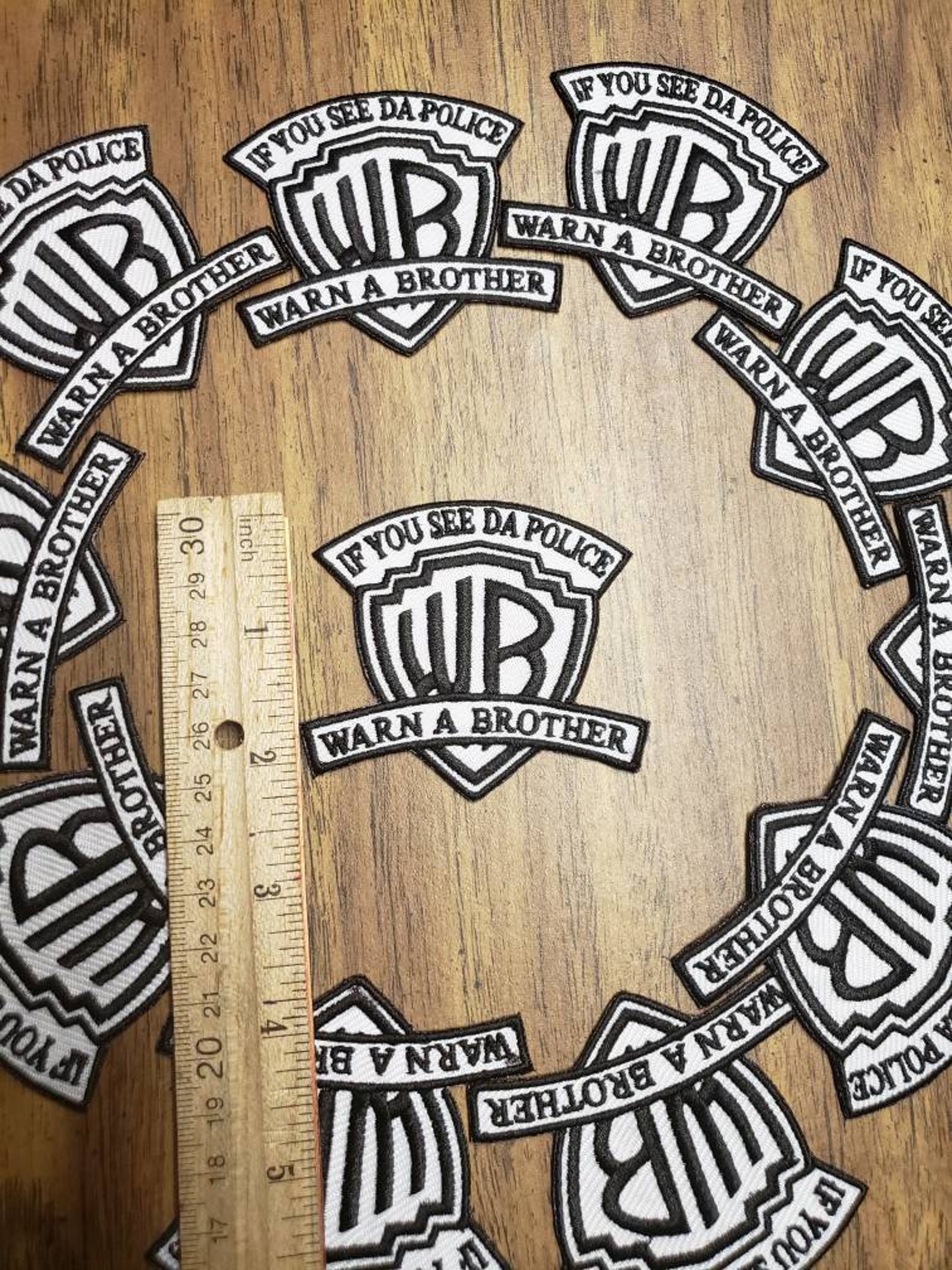 Iron on Embroidered Warn A Brother Patch Warner Brother - Etsy