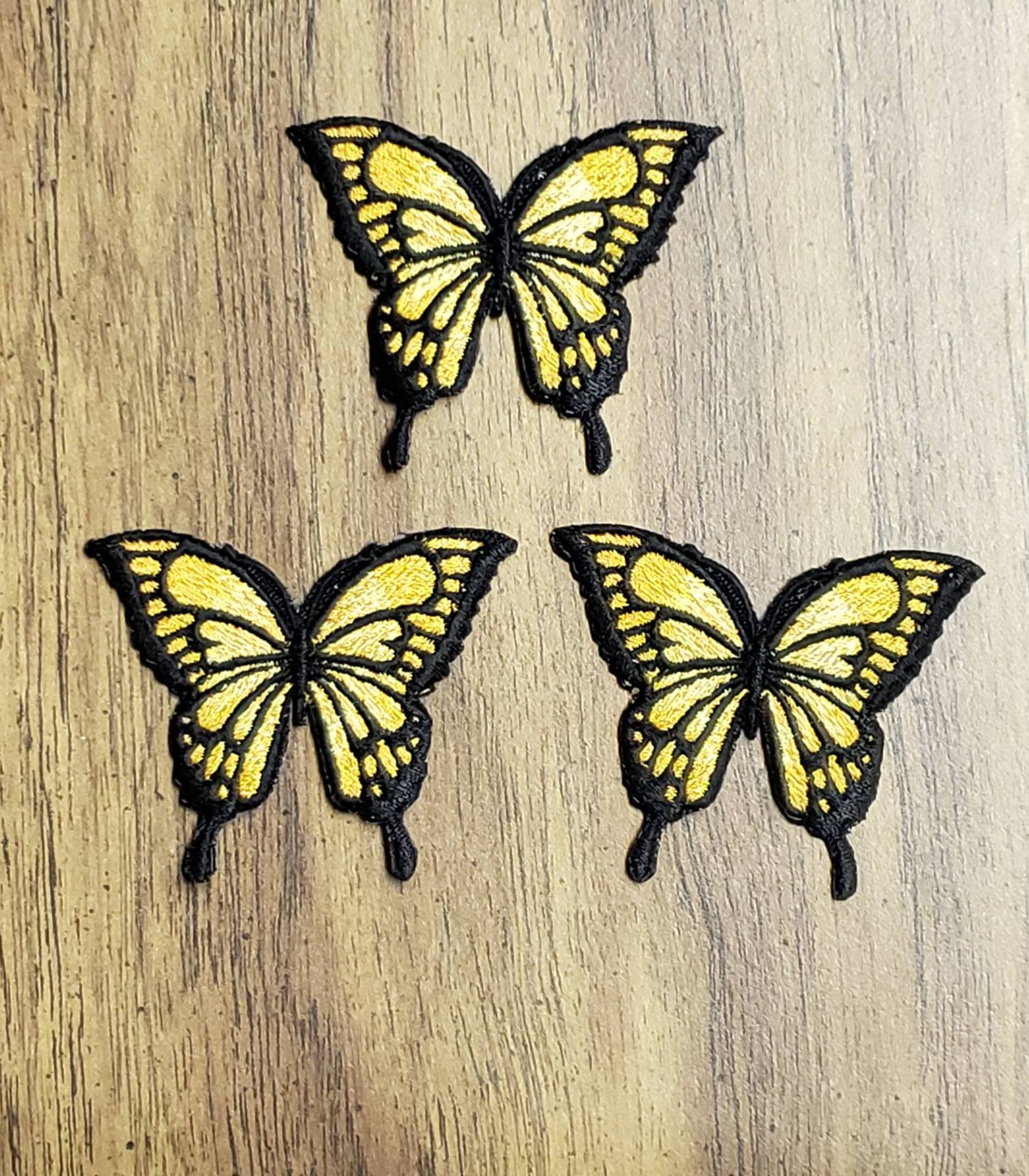 Embroidered Colorful Butterflies Iron on Patch 3 Pack - Etsy