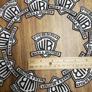 Iron on Embroidered, Warn A Brother Patch, Warner Brother Inspired - Etsy