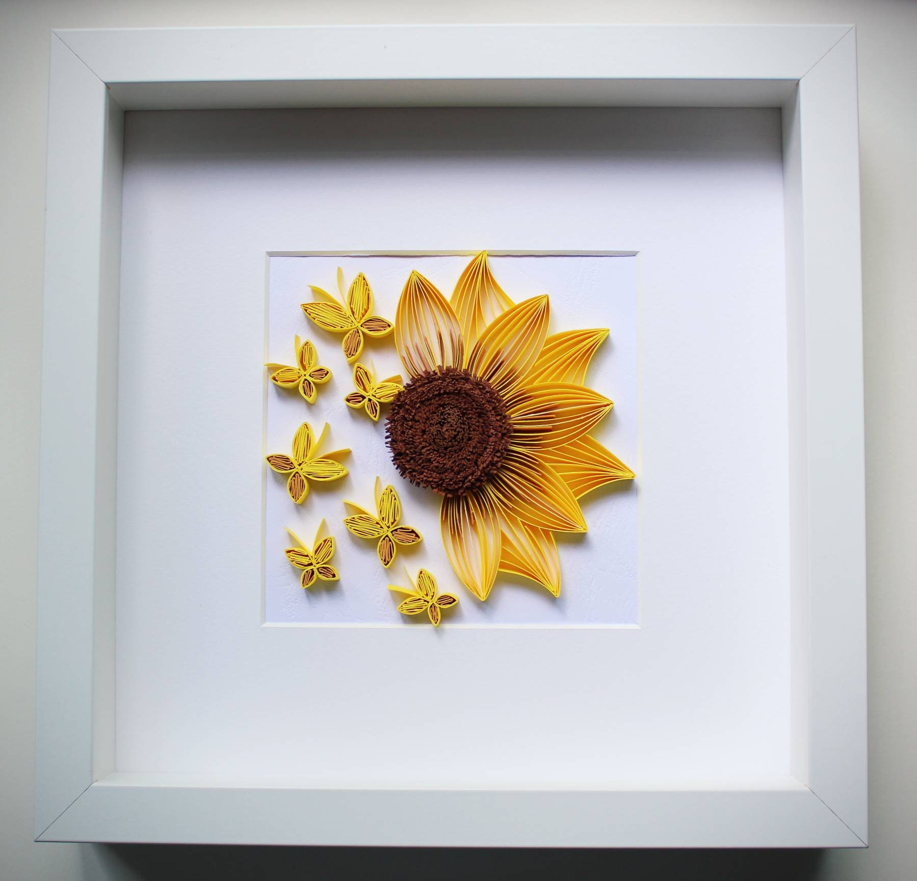 Sunflower Quilling Art Unique Birthday Gift Paper Quilling - Etsy