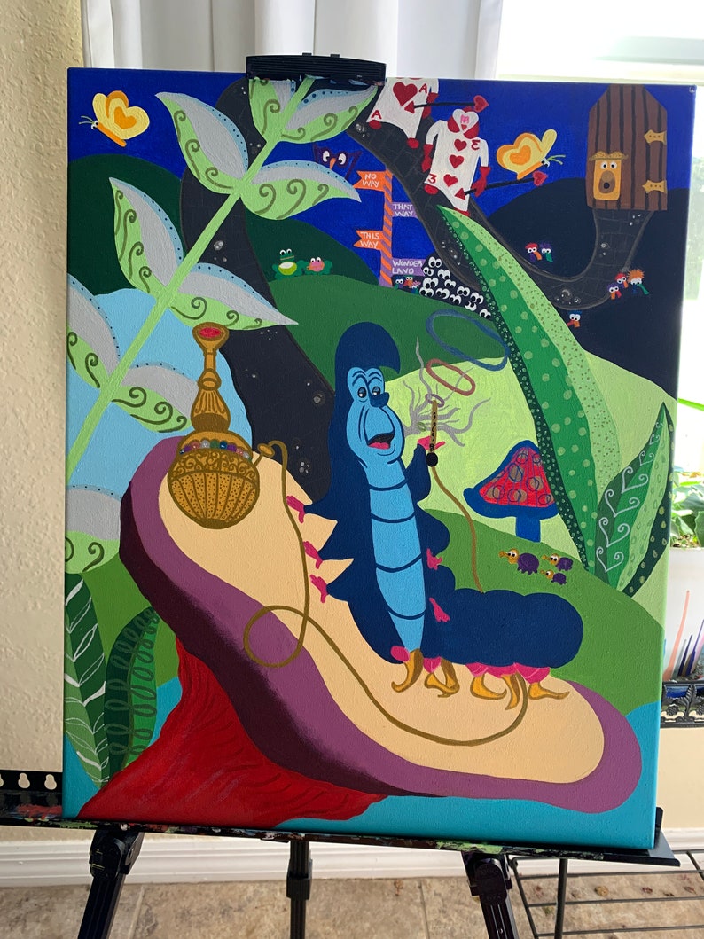 Alice in Wonderland Painting absalom the - Etsy