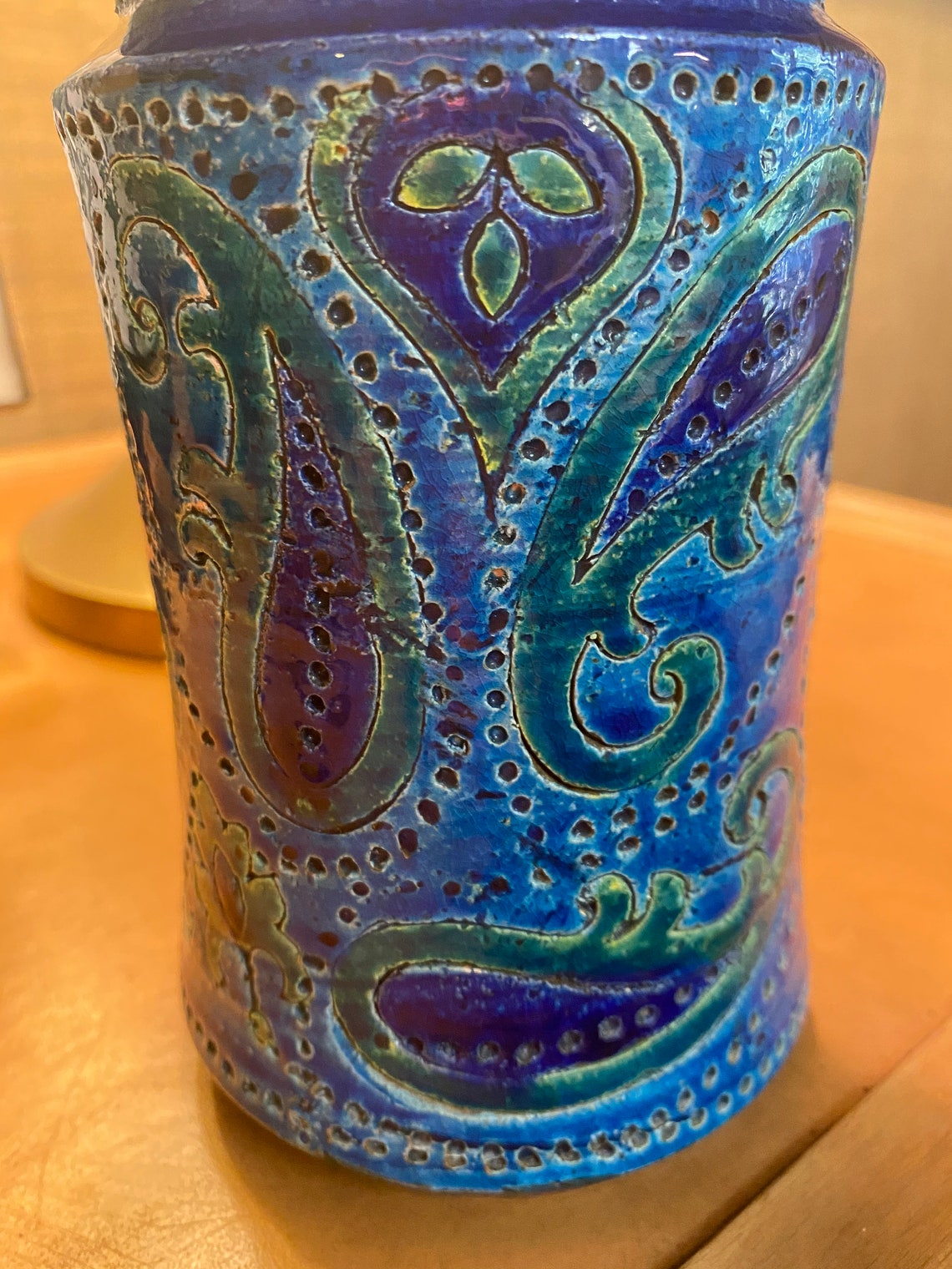 BITOSSI Rimini Blue Aldo Londi 8 Inch Vase Raymore Mid Century - Etsy