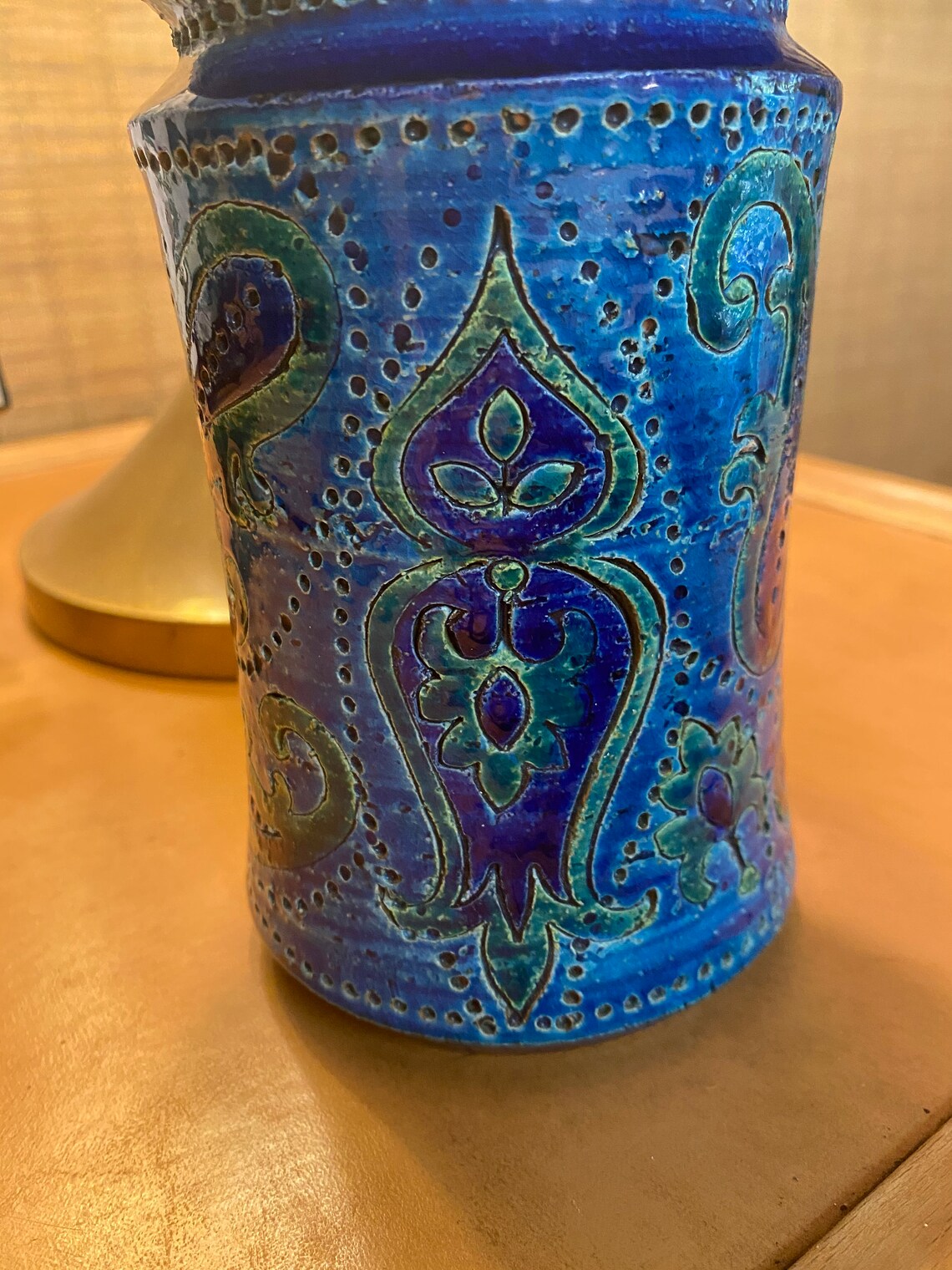 BITOSSI Rimini Blue Aldo Londi 8 Inch Vase Raymore Mid Century - Etsy