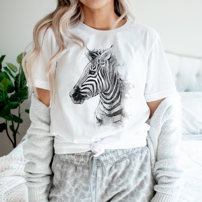 Zebra Tshirt - Etsy