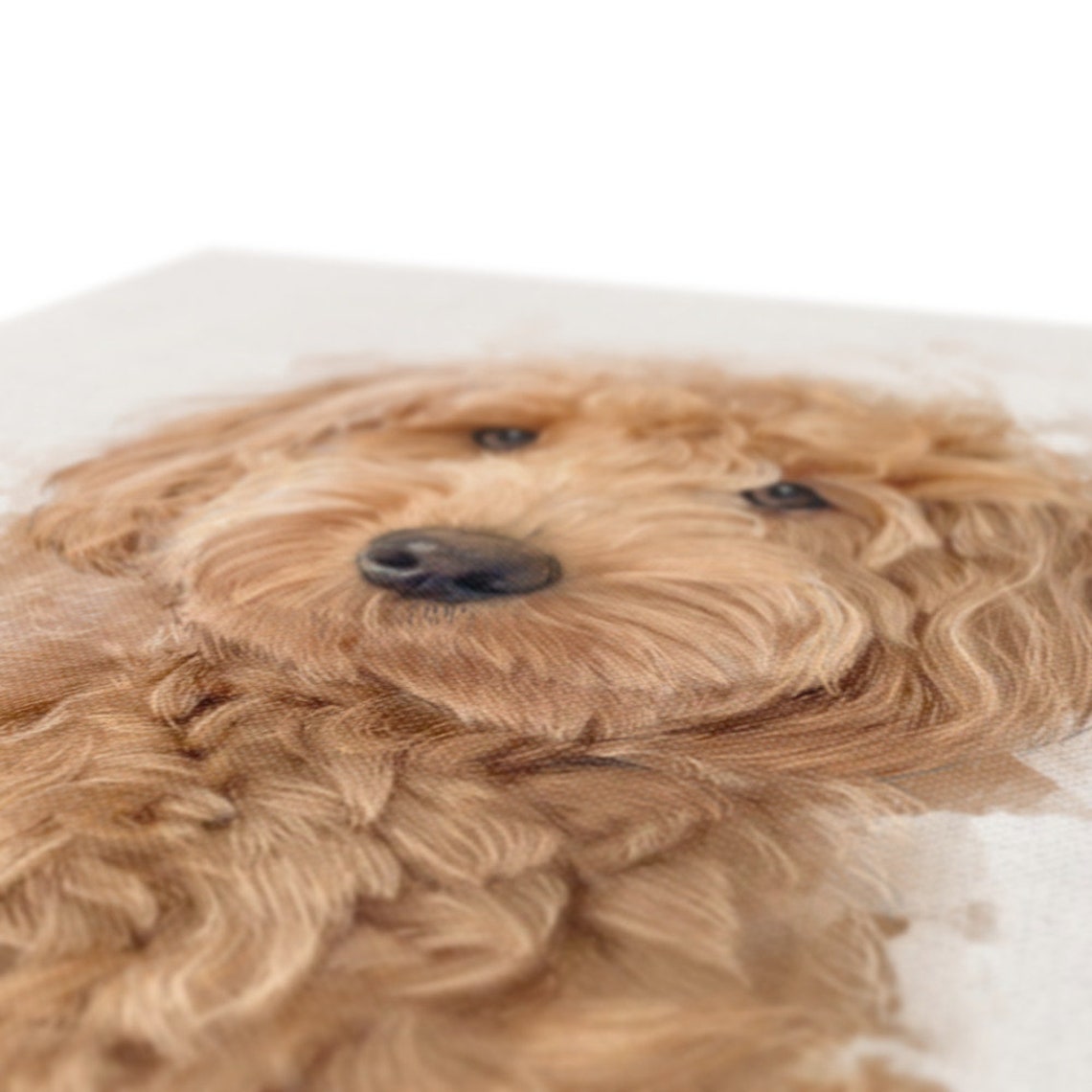 Golden Doodle Portrait, Dog Art, Pet Home Decor Canvas - Etsy