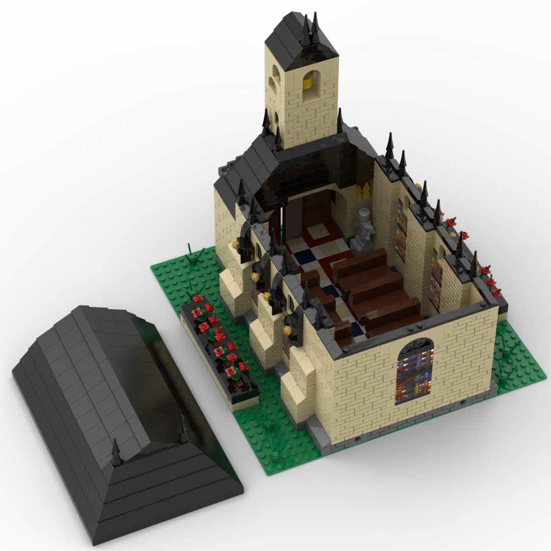 Holybb Modular Church Building Set Spiritual Building Model Set 2191 ...