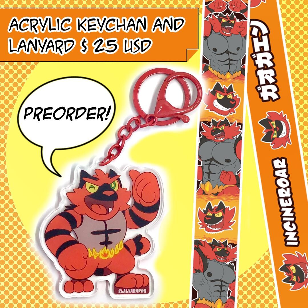 Furry Male Beastman Acrylic Keychain and Lanyard - Etsy