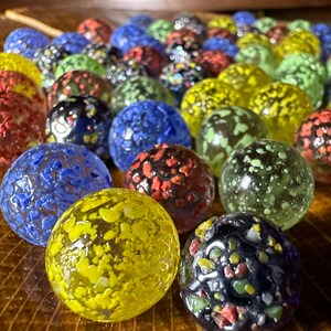 60 Speckled Marbles Mix 5/8 - Etsy