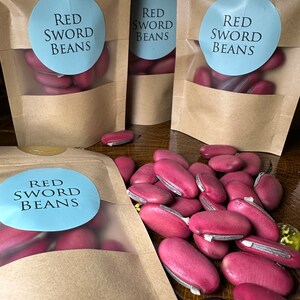 10 Red Sword Bean Seeds for Growing - Etsy