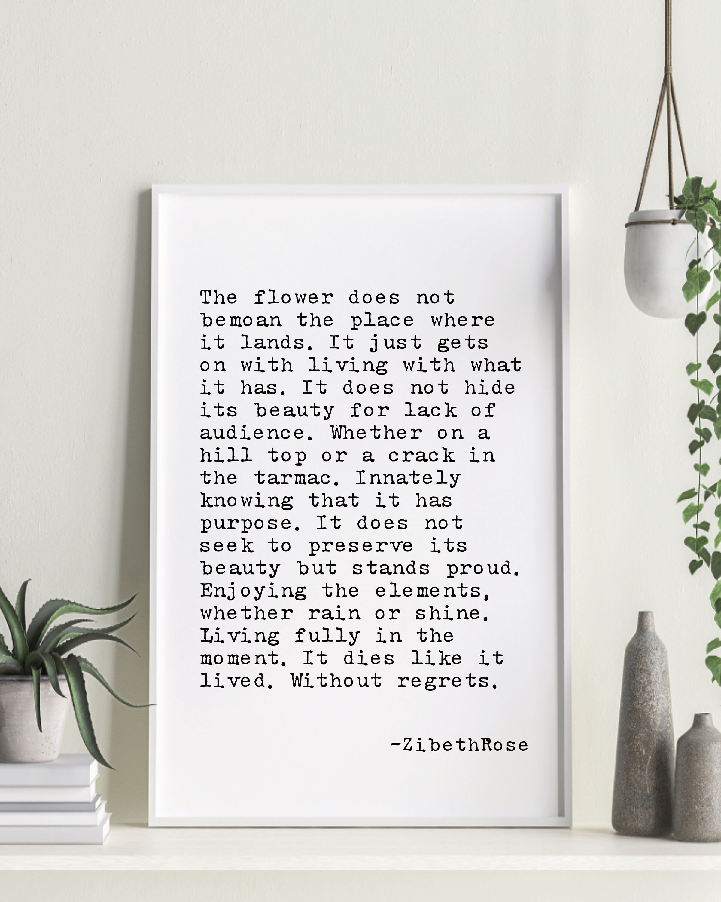 The Flower - Printable Poetry & Quotes - Inspiring Quote - Digital ...