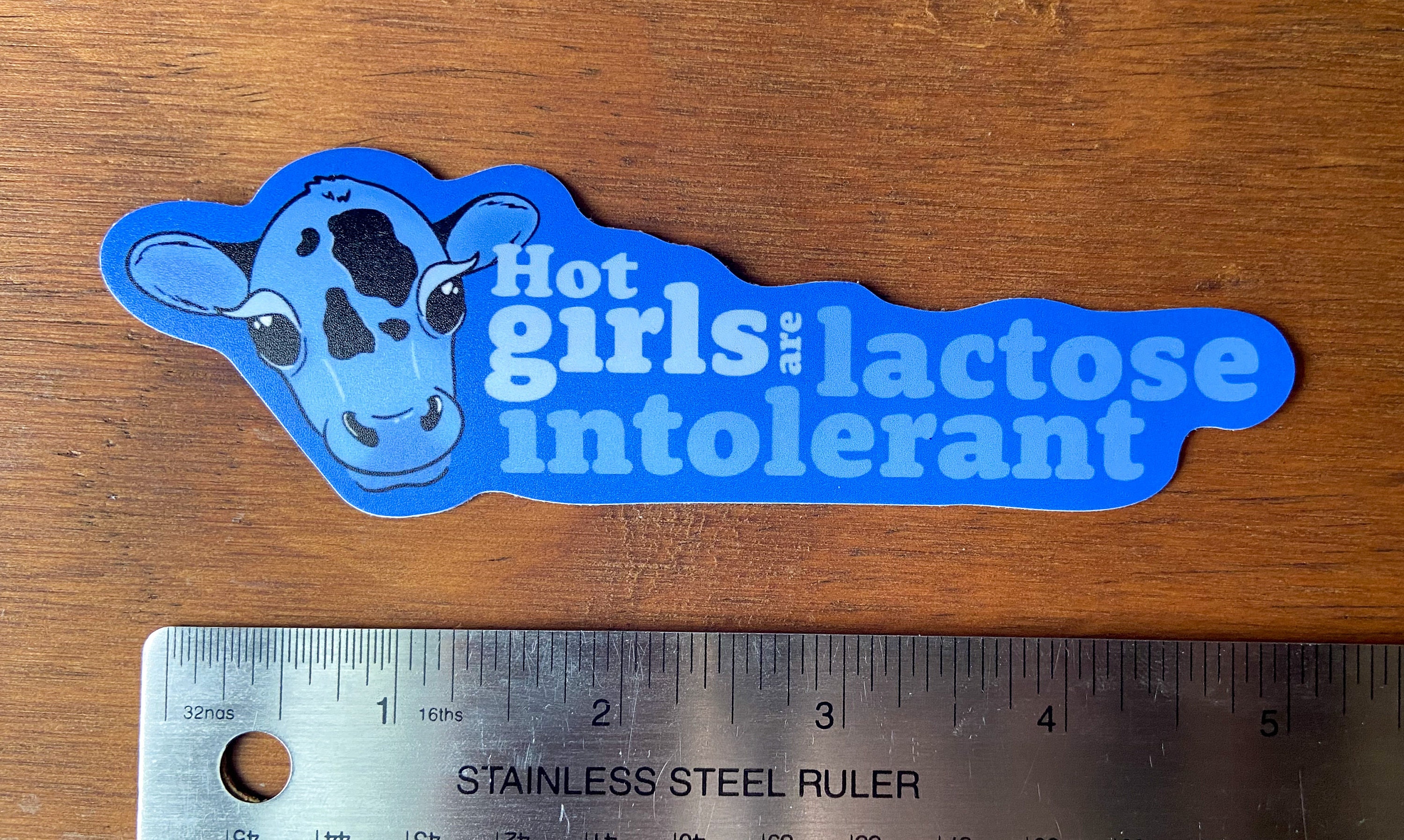 Hot Girls Are Lactose Intolerant Sticker - Etsy