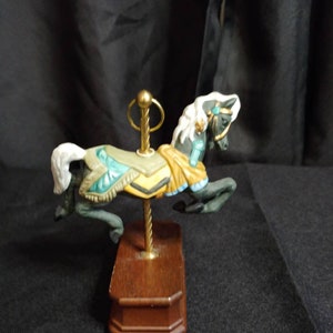 Vintage Simson Giftware Carousel Horse Figurine. | Etsy