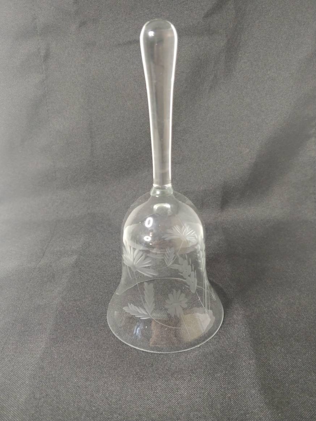 Vintage Glass Etched Bell With No Clapper by Princess House - Etsy