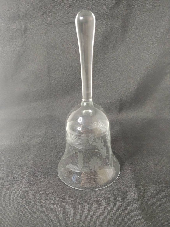 Vintage Glass Etched Bell With No Clapper by Princess House | Etsy