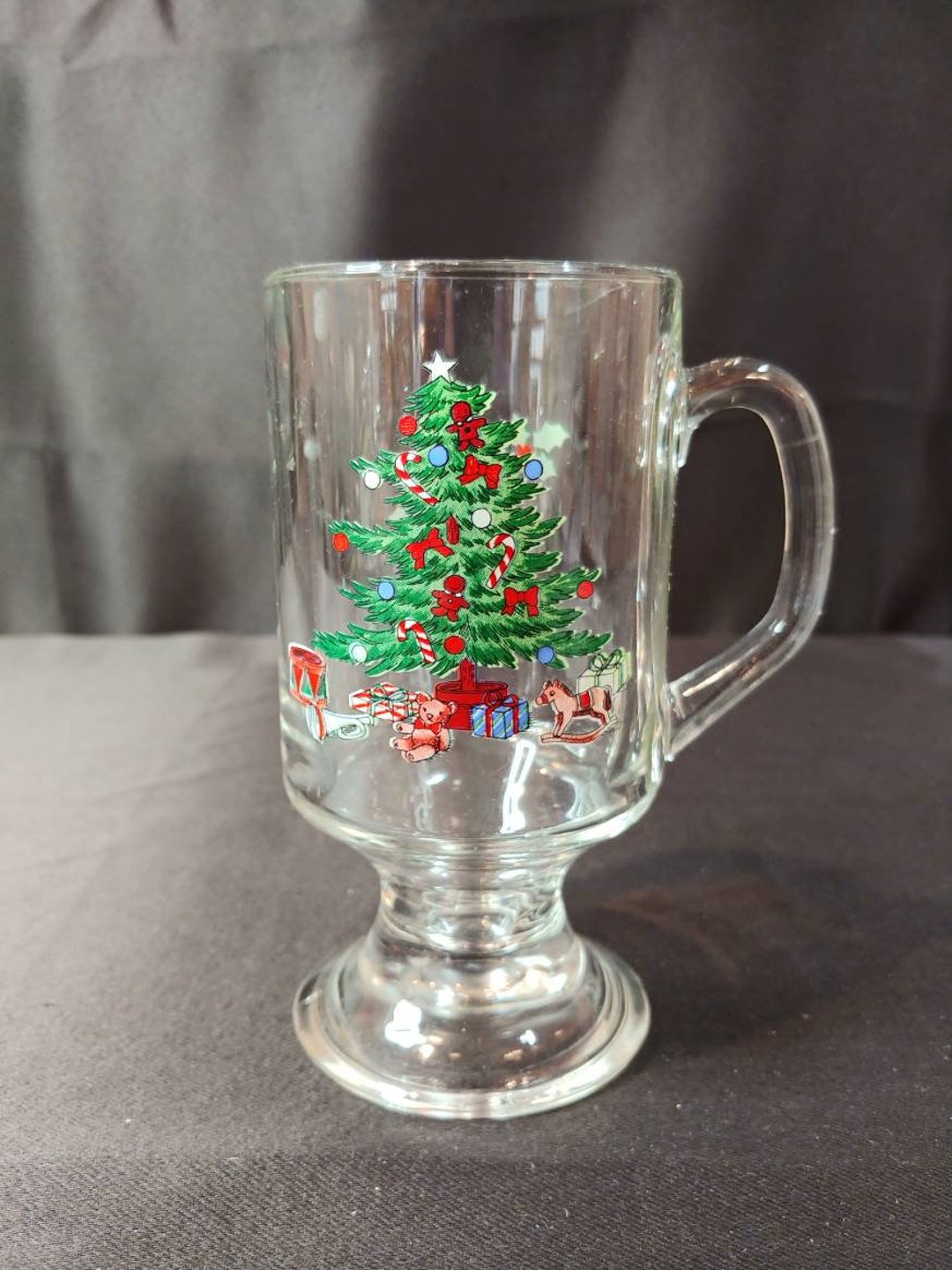 Vintage Nikko Christmas Tree Happy Holidays Footed Mug - Etsy