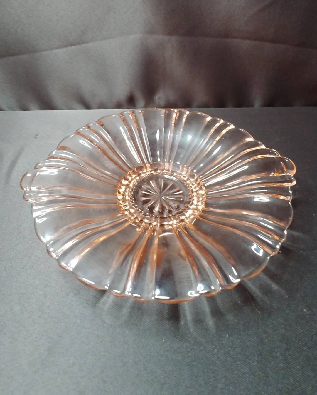 Vintage Old Cafe Pink Depression Candy Dish From Anchor Hocking - Etsy