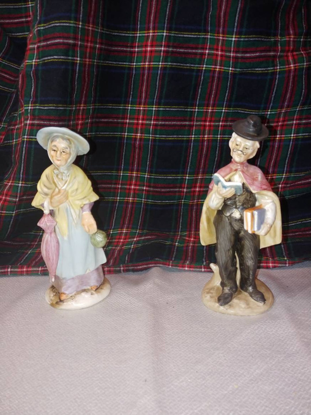 Vintage Old Man and Old Woman Figurines set of 2 - Etsy