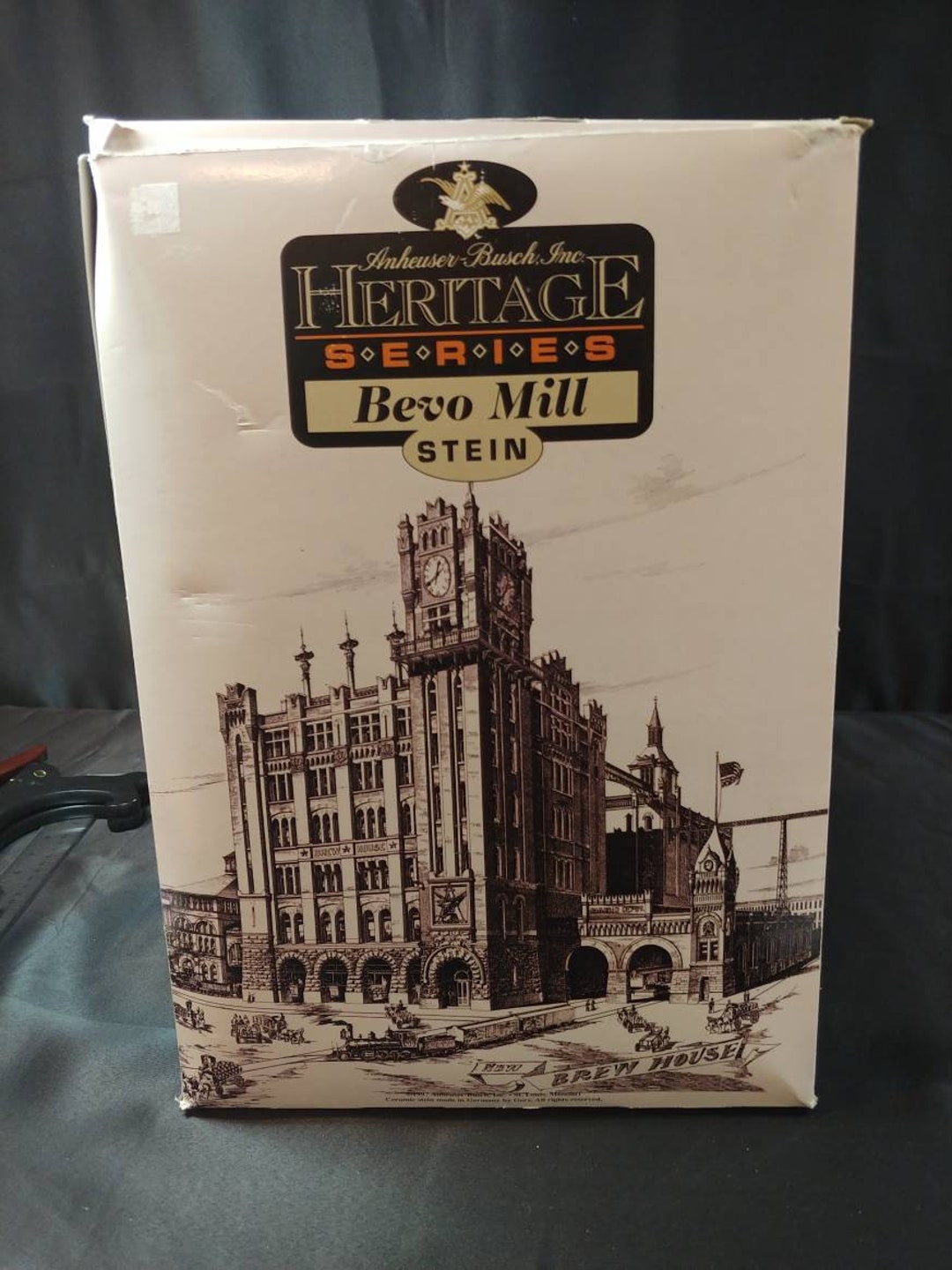 Vintage 1997 Anheuser Busch CB9 the Bevo Mill Large Porcelain Stein in ...