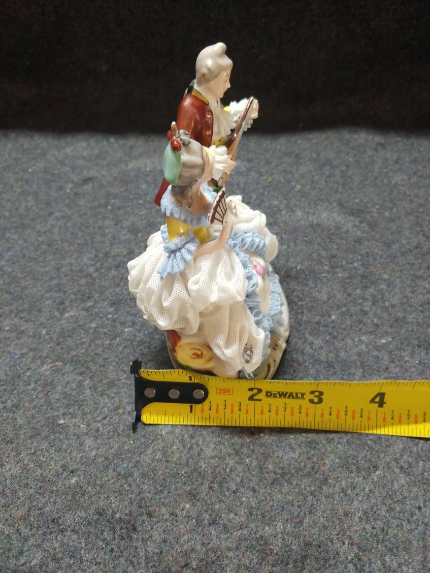 Dresden Meissen German Victorian Couple Figurine - Etsy