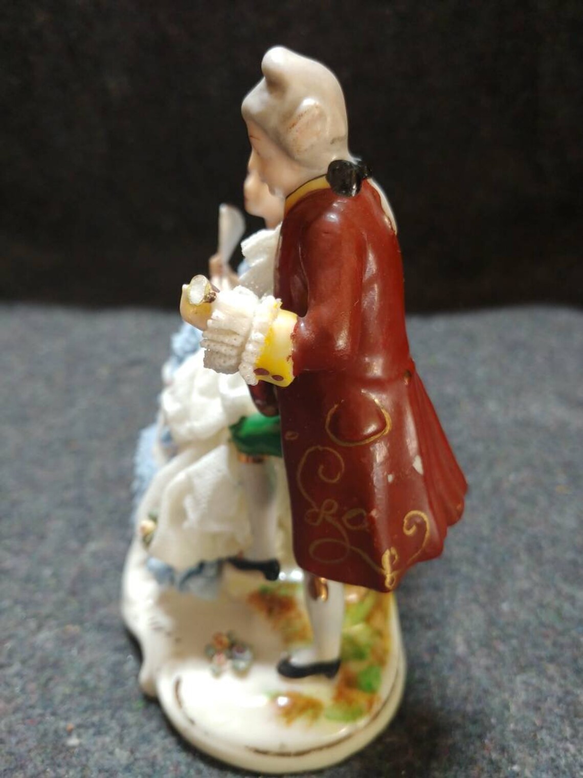 Dresden Meissen German Victorian Couple Figurine | Etsy