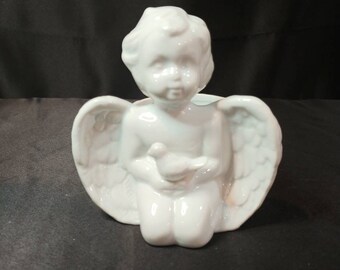 Indoor Planters Planters & Pots Home & Living White Ceramic Angel ...