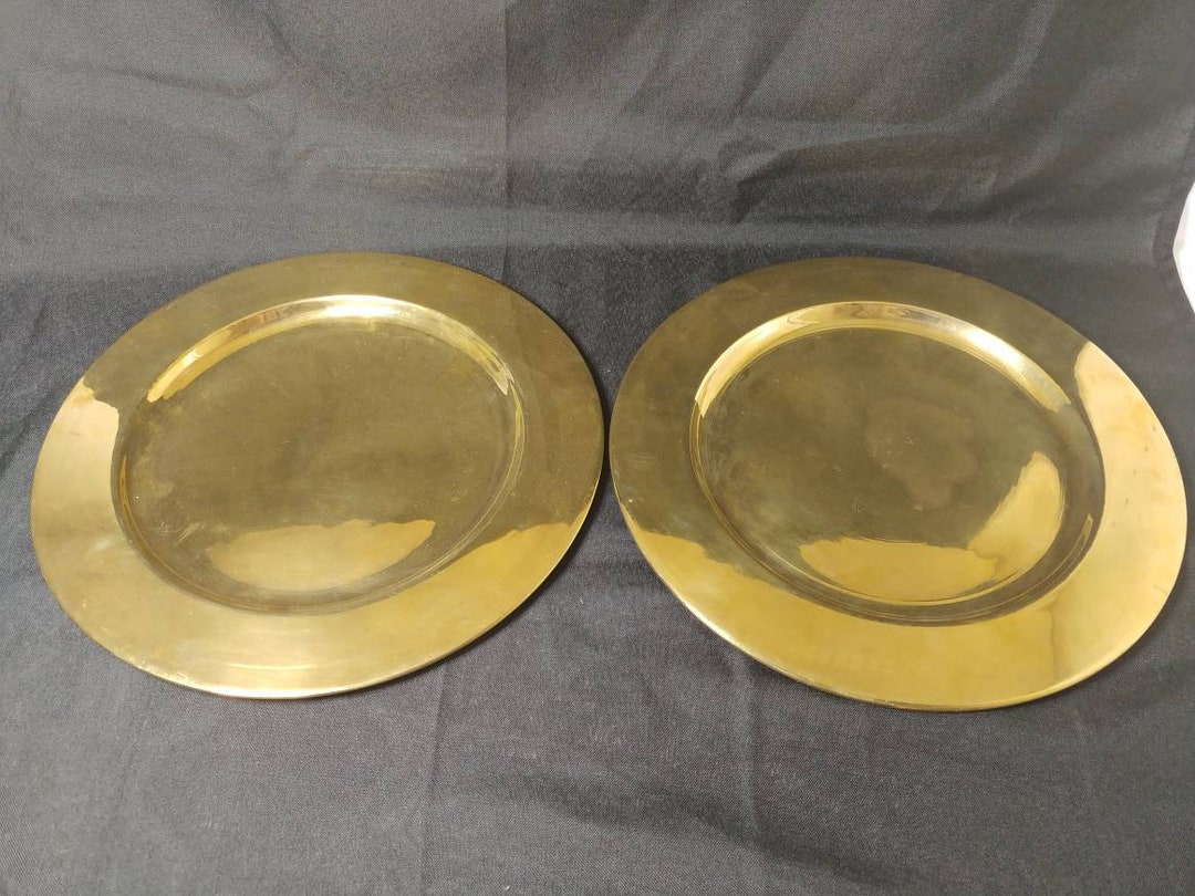 Silverplate Charger Plates set of 2 - Etsy