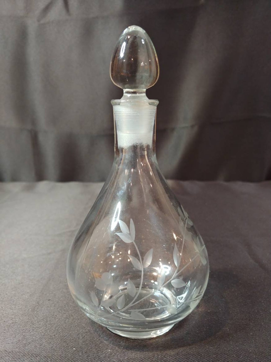 Vintage Rare Antique Lentheric Glass Perfume Bottle With Glass Stopper ...