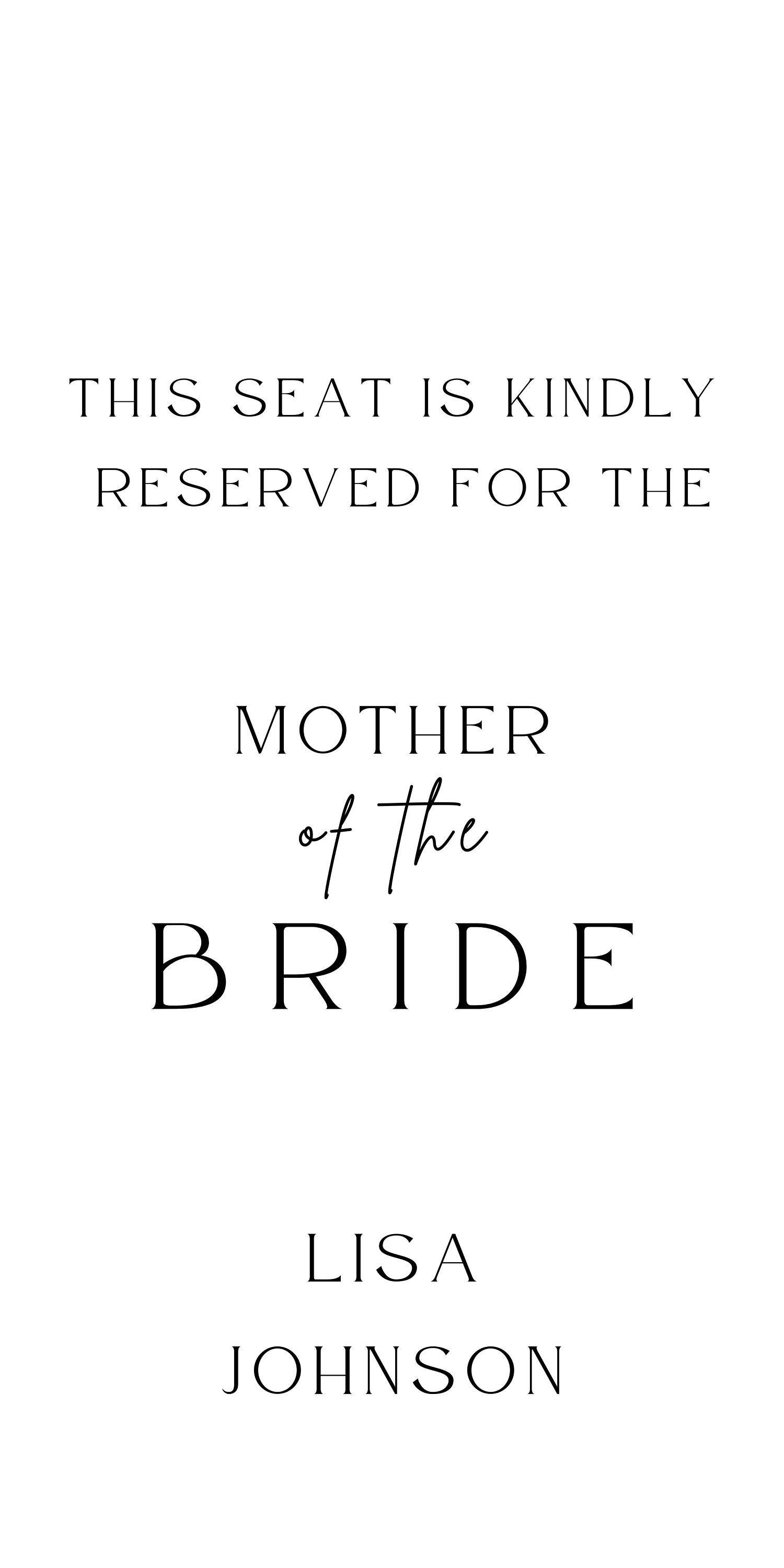 Reserved Seat Template - Etsy