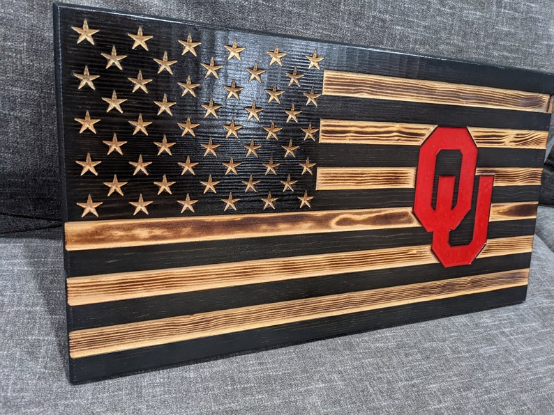 University of Oklahoma Sooners Football Flag Medium 21x11in or - Etsy