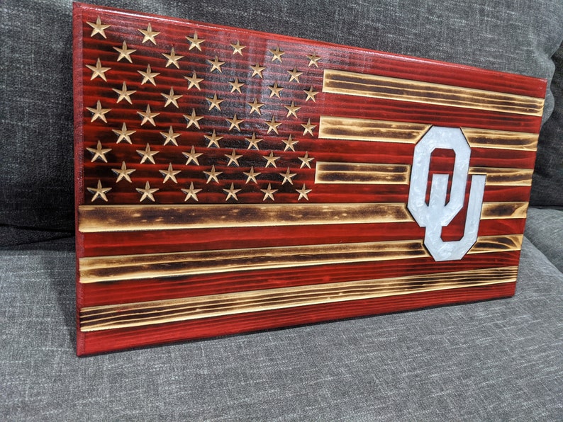 University of Oklahoma Sooners Football Flag Medium 21x11in or - Etsy