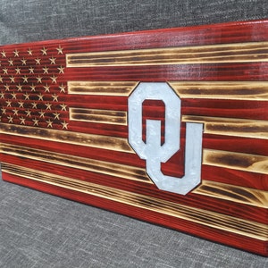 University of Oklahoma Sooners Football Flag Medium 21x11in or - Etsy