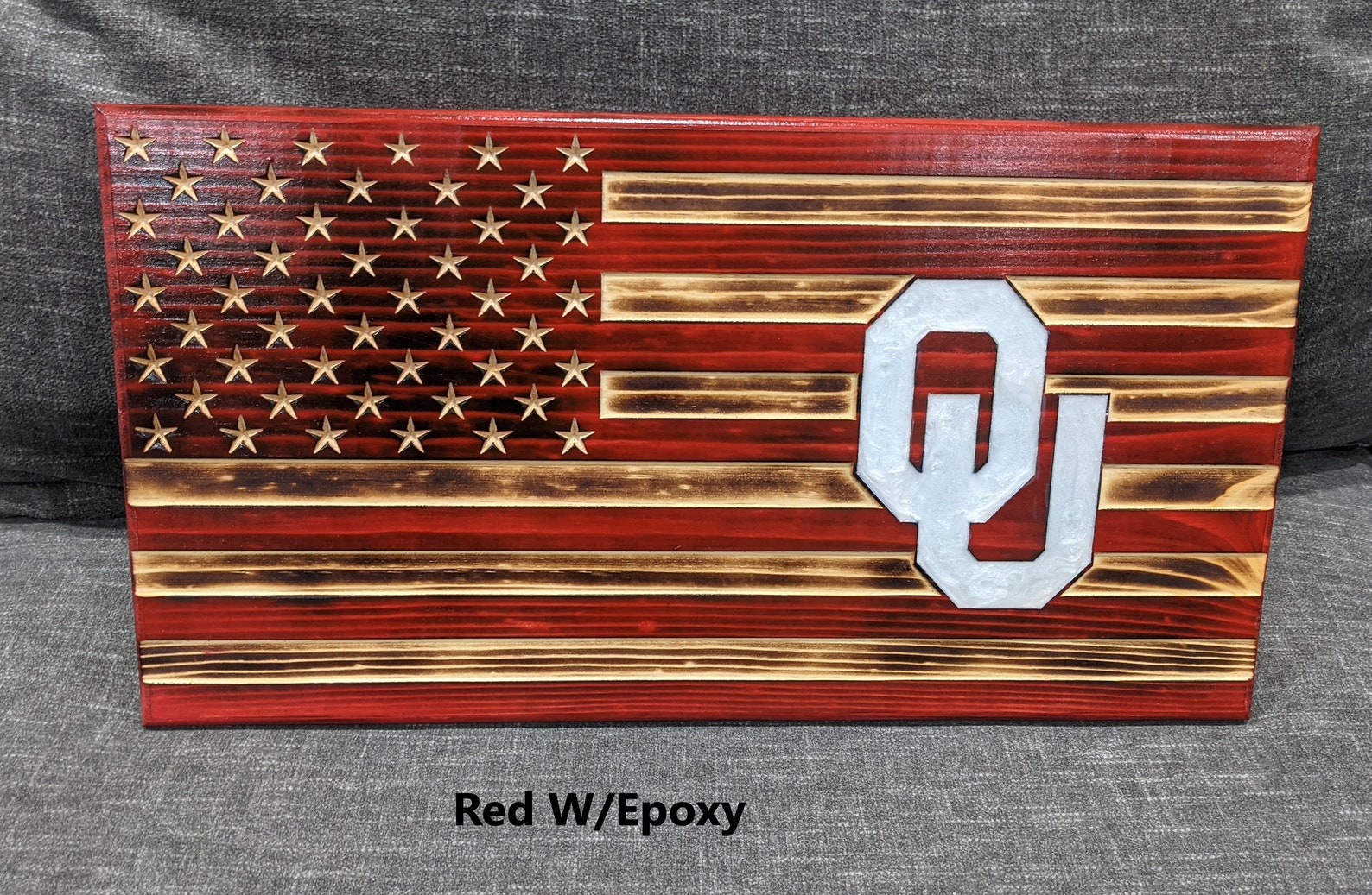 University of Oklahoma Sooners Football Flag Medium 21x11in or - Etsy