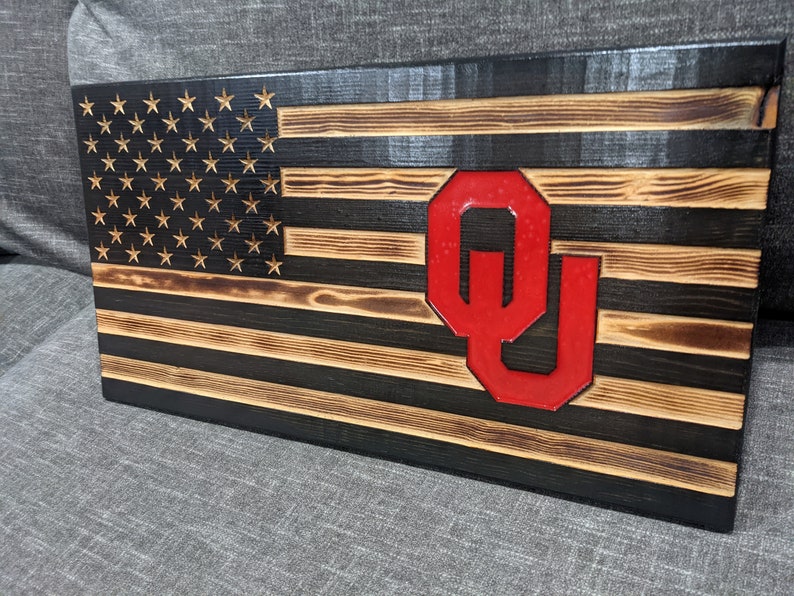 University of Oklahoma Sooners Football Flag Medium 21x11in or - Etsy