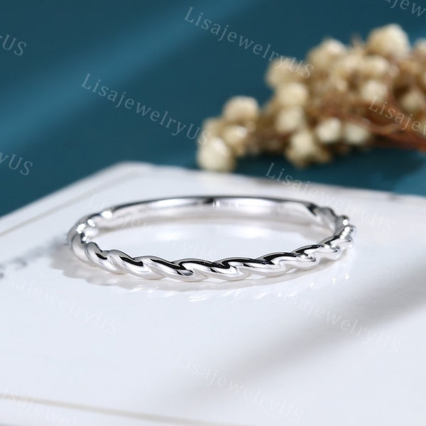 Twisted Wedding Band Women - Etsy