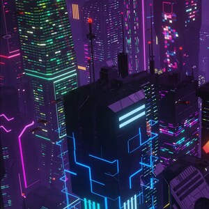 Animated Background - 3 Cyberpunk Future Cityscapes for iPhone ...