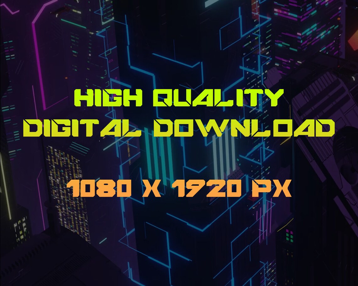 Animated Background - 3 Cyberpunk Future Cityscapes for iPhone ...