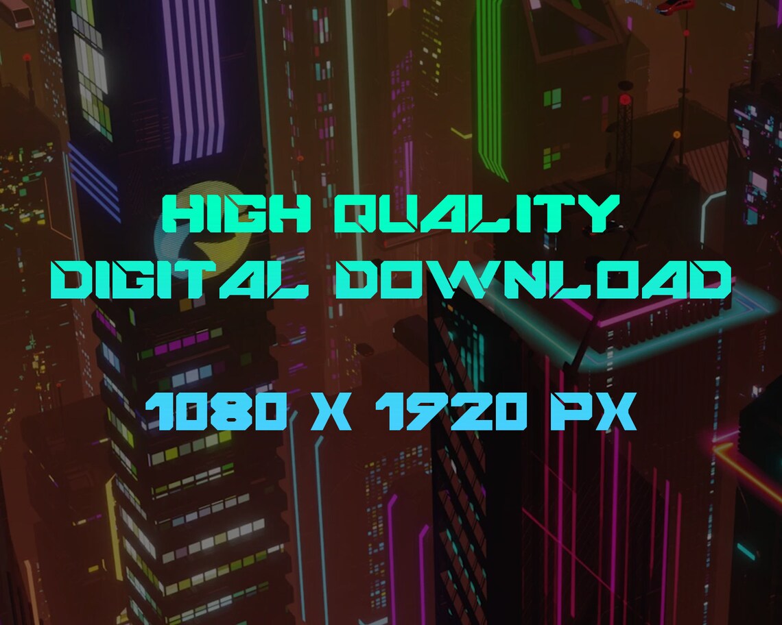 Animated Background - 3 Cyberpunk Future Cityscapes for iPhone ...