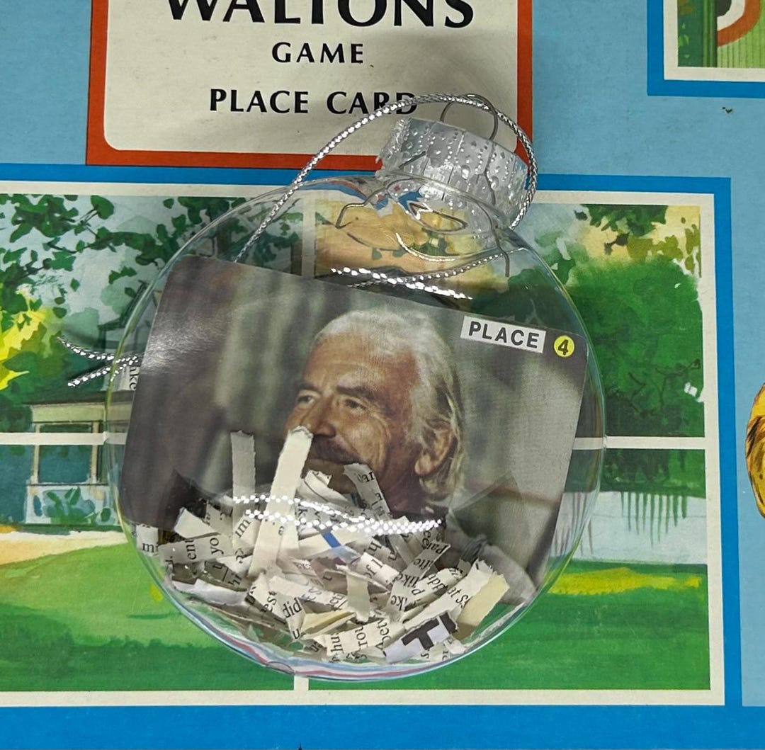 Upcycled the Waltons Ornament Nostalgia 70s 80s Retro Goodnight John ...