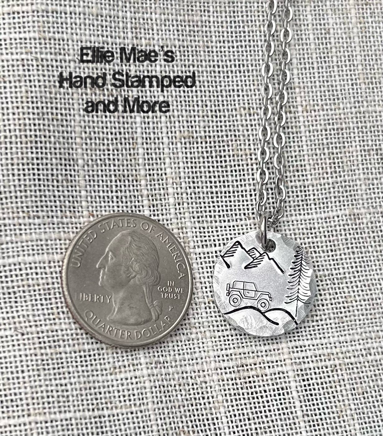 Off Road Rock Crawler Necklace ~ Hand Stamped ~ Mountain Mtn 4x4 ...