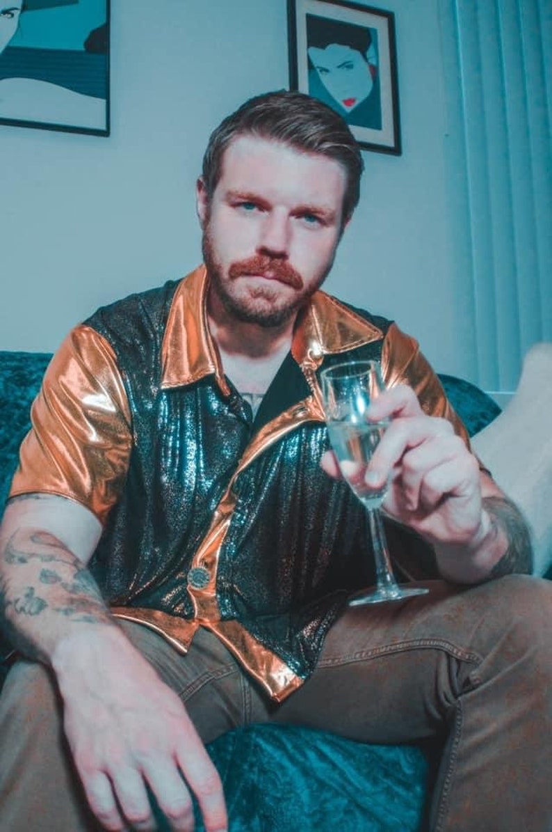 Gold Clocks Party Shirt by FURIOUS FIXATION CLOTHING - Etsy