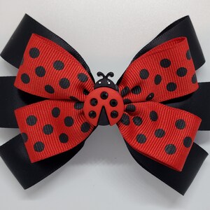 Ladybug Hair Bow - Etsy