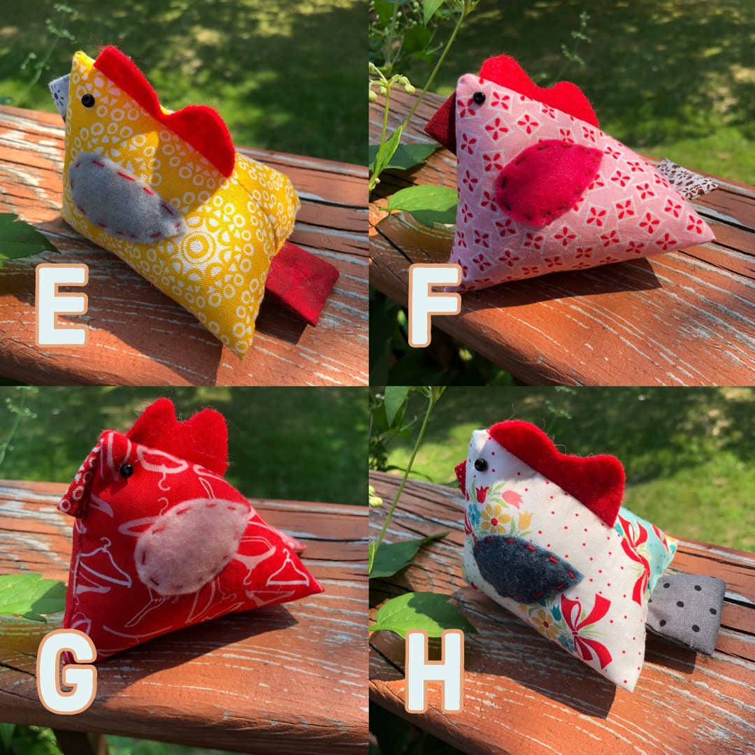Adorable Chicken Pin Cushion or Soft Toy Handmade New | Etsy