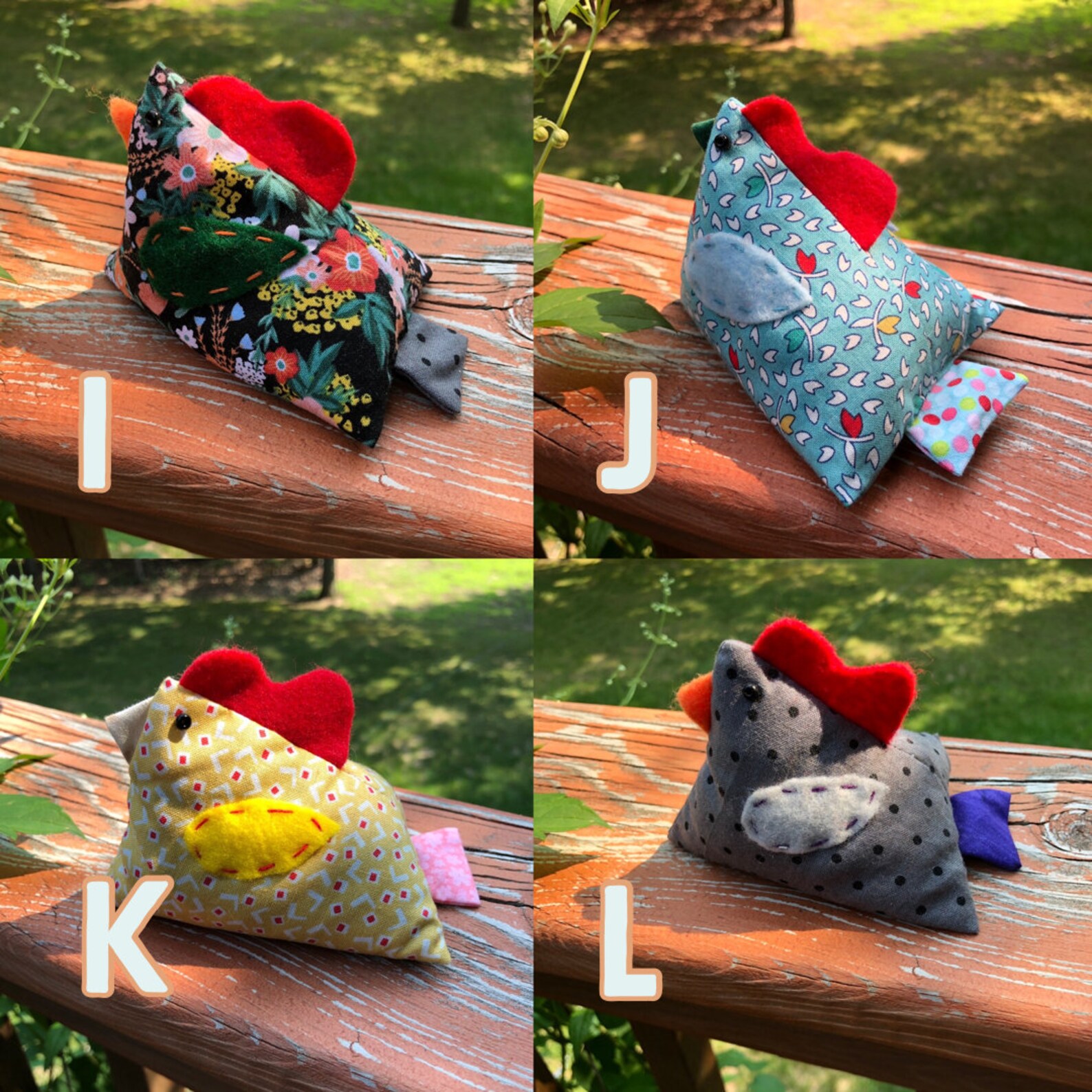 Chicken Pin Cushion or Bean Bag Handmade Weighted - Etsy