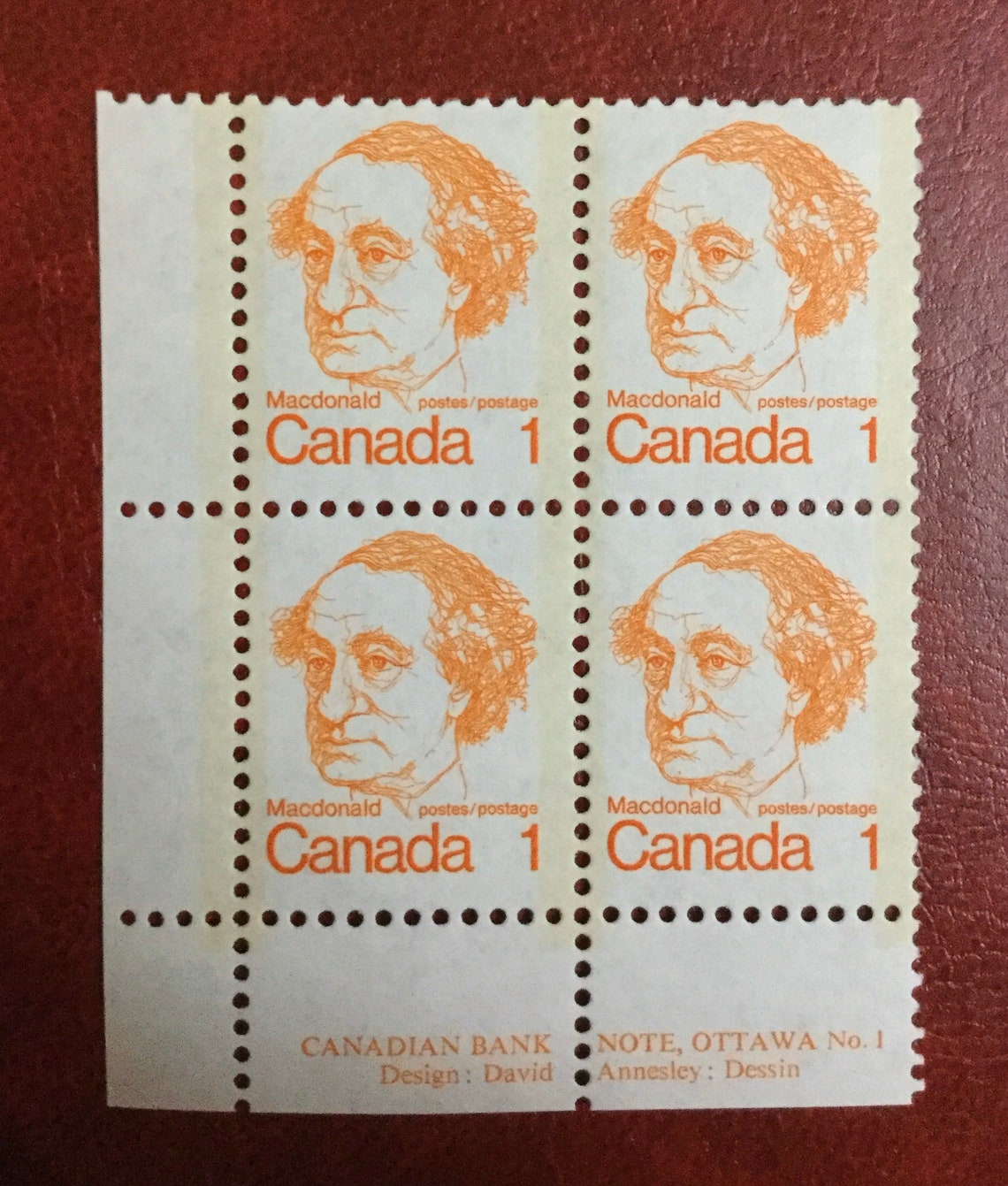 Vintage 1973 Canadian Prime Ministers Postage Stamp Block - Etsy Canada