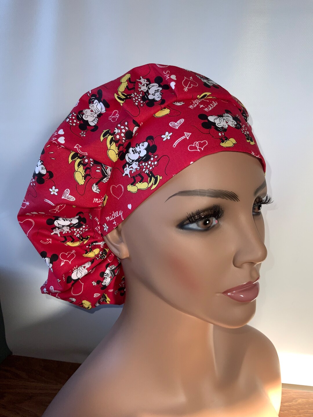 Mickey and Minnie Valentines Day II Surgical Cap With Toggle - Etsy