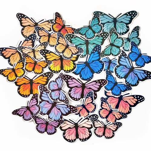 Mini Butterfly Sticker Pack / Cute Mini Stickers / Laptop - Etsy