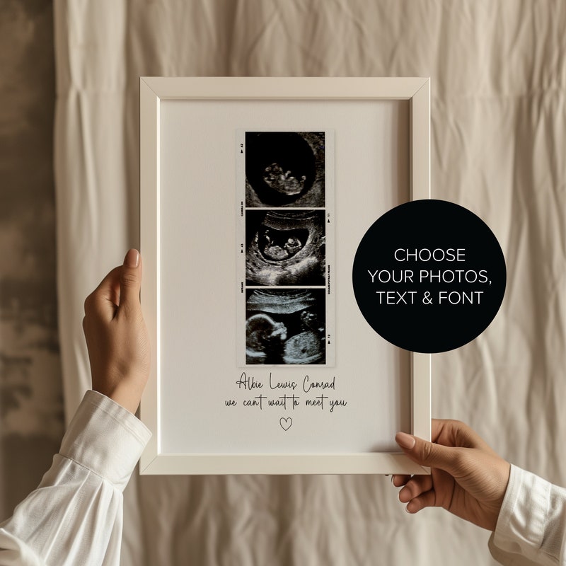 Baby Scan Frame - Etsy UK