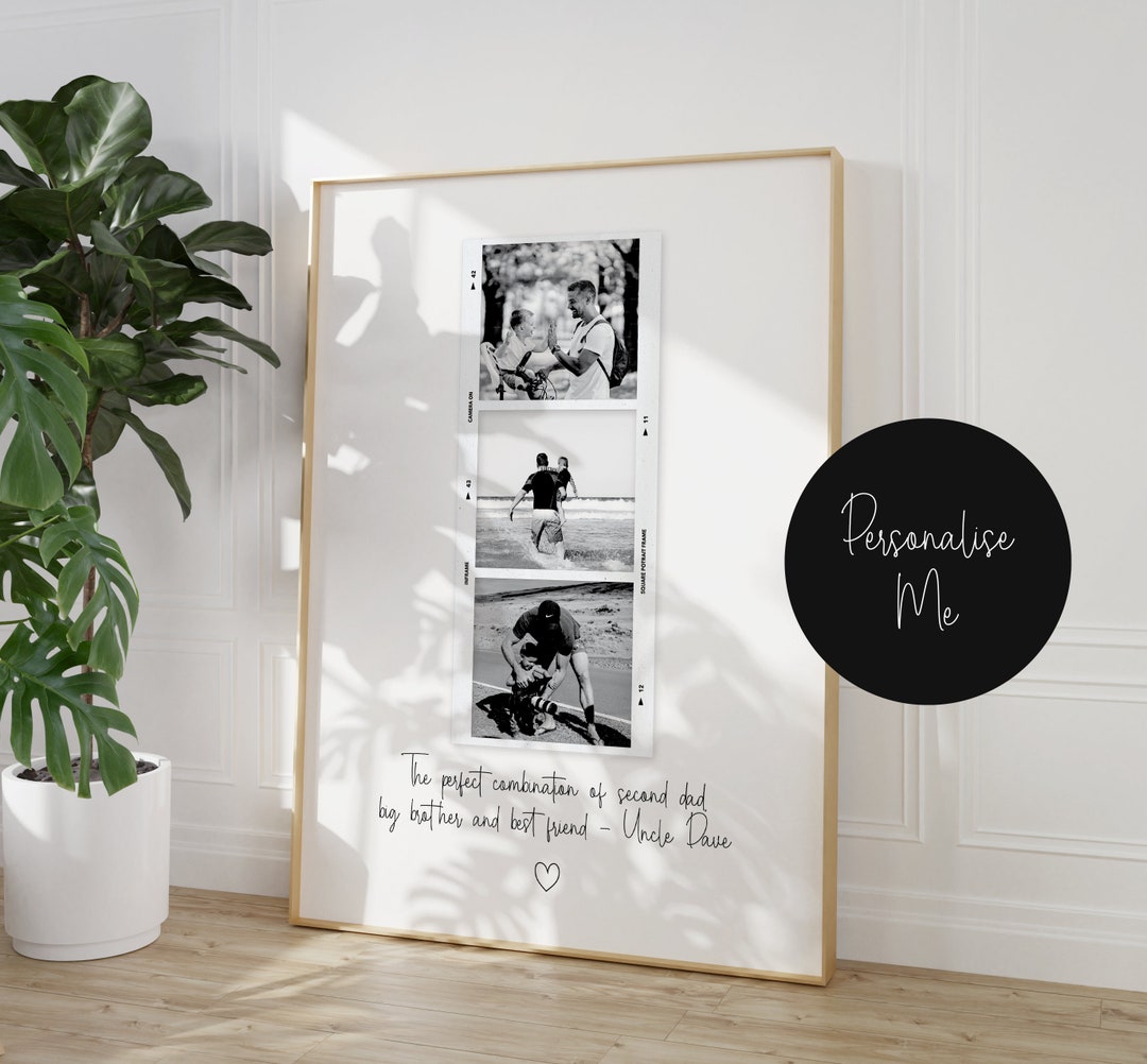 Personalised Uncle Print, Gift From Nephew or Niece, Birthday Gift for ...